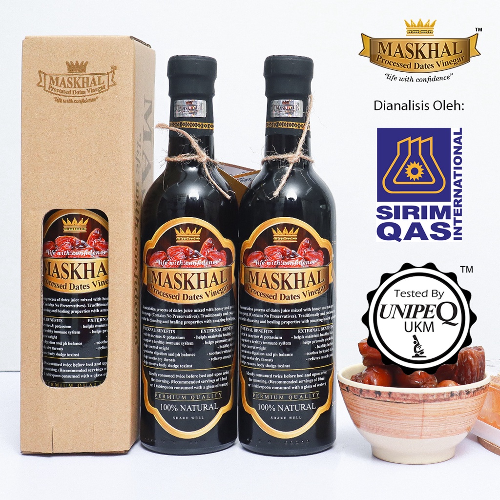 TOP Vinegar! Maskhal Dates Vinegar / Cuka Kurma Maskhal 375ml | Shopee ...