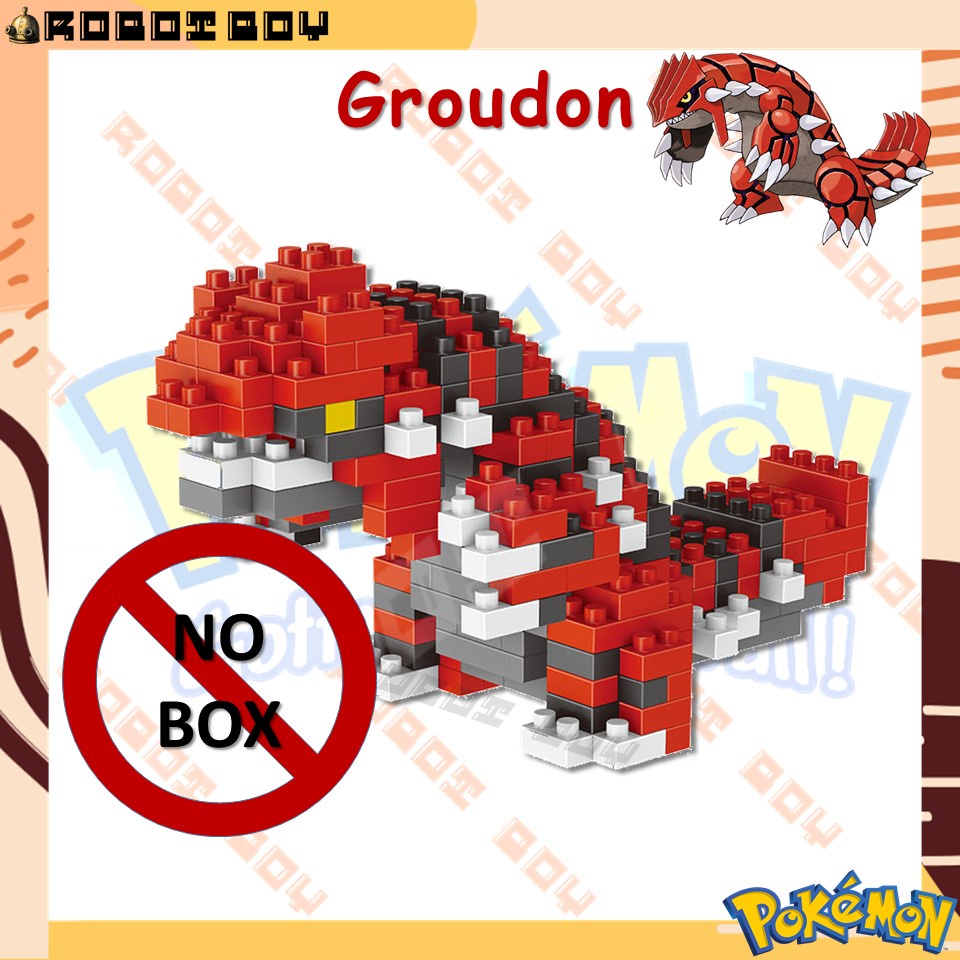 🔥Ready Stock🔥Pokemon Diamond Nano Block Building Block Toy Groudon Lugia Ho-Oh Cyndaquil Moltres ...