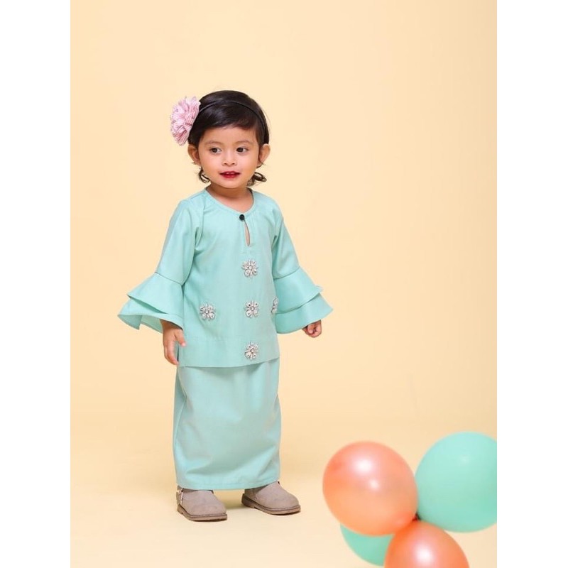 BAJU RAYA KANAK2 2021 (BUNGA LAWANG) | Shopee Malaysia