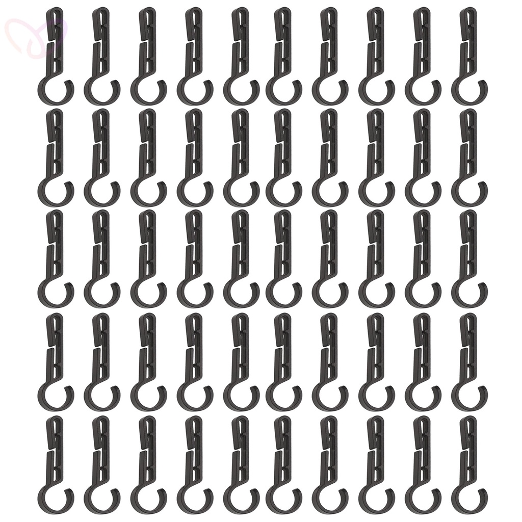 【L503】50pcs Hard Hat Clips Safety Helmet Hook Headlamp Clip Universal ...