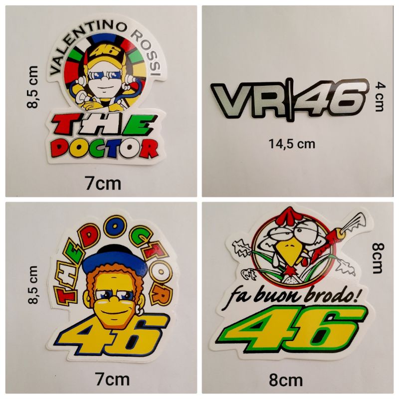 Rossi GRAFTAC STICKER small size (helmet sticker) | Shopee Malaysia