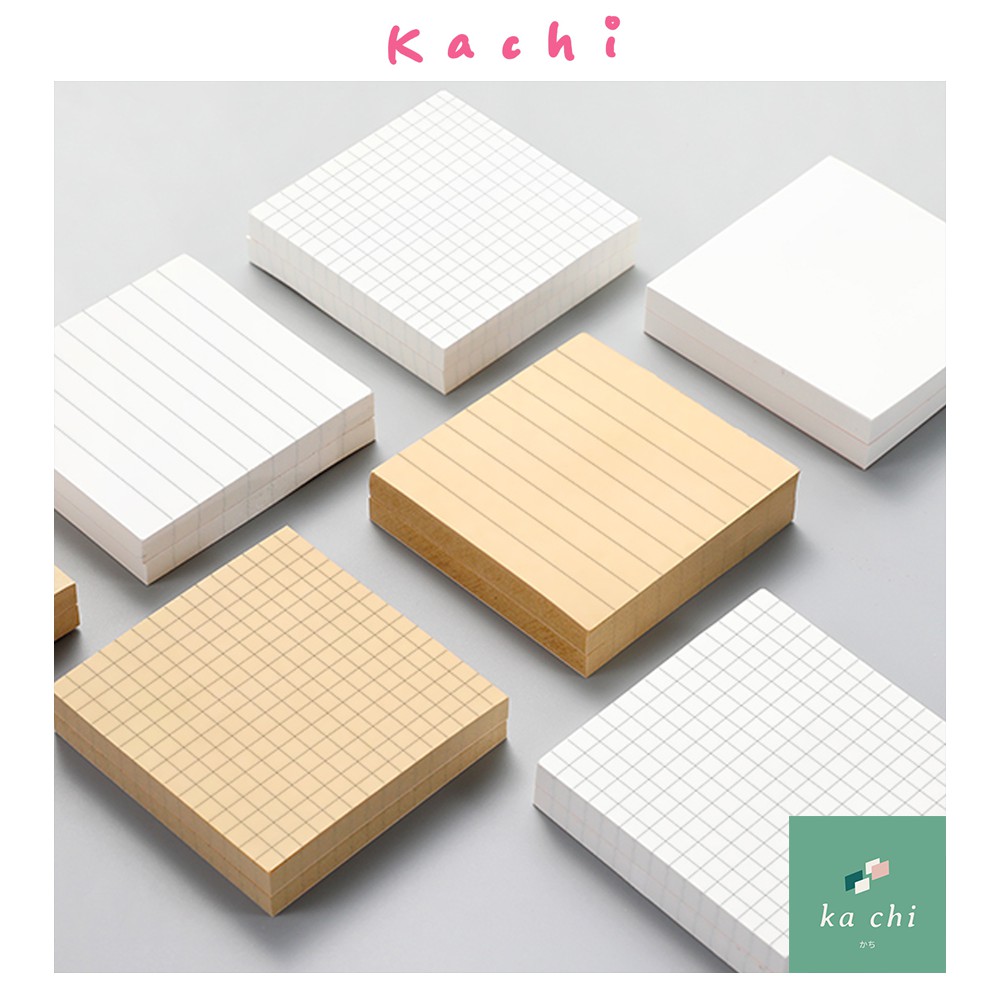 [READY STOCK] Kachi 80pcs Premium Muji Style Simple Sticky Notes ...