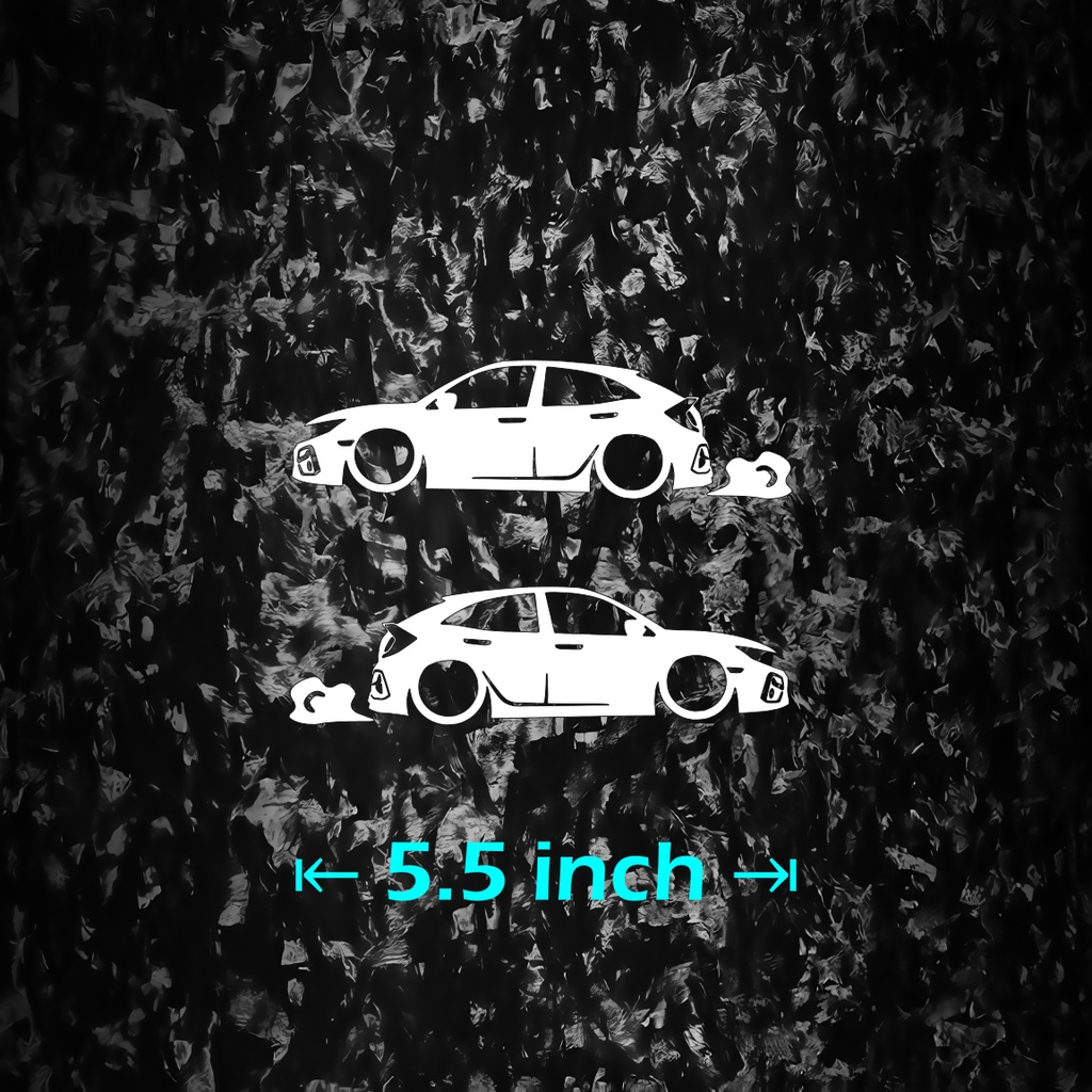 Honda Civic Hatchback Cute Window Sticker Stiker CerminHonda Civic ...