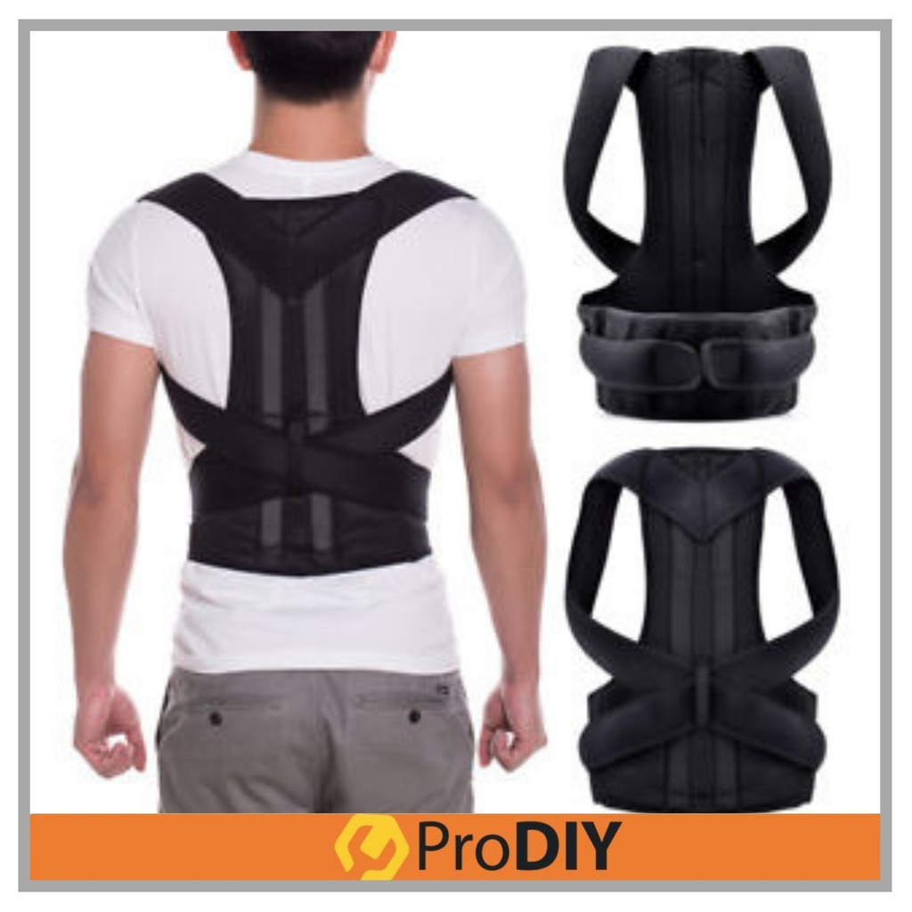BAJU SOKONGAN TULANG BELAKANG Back Support Belt Posture Shoulder ...