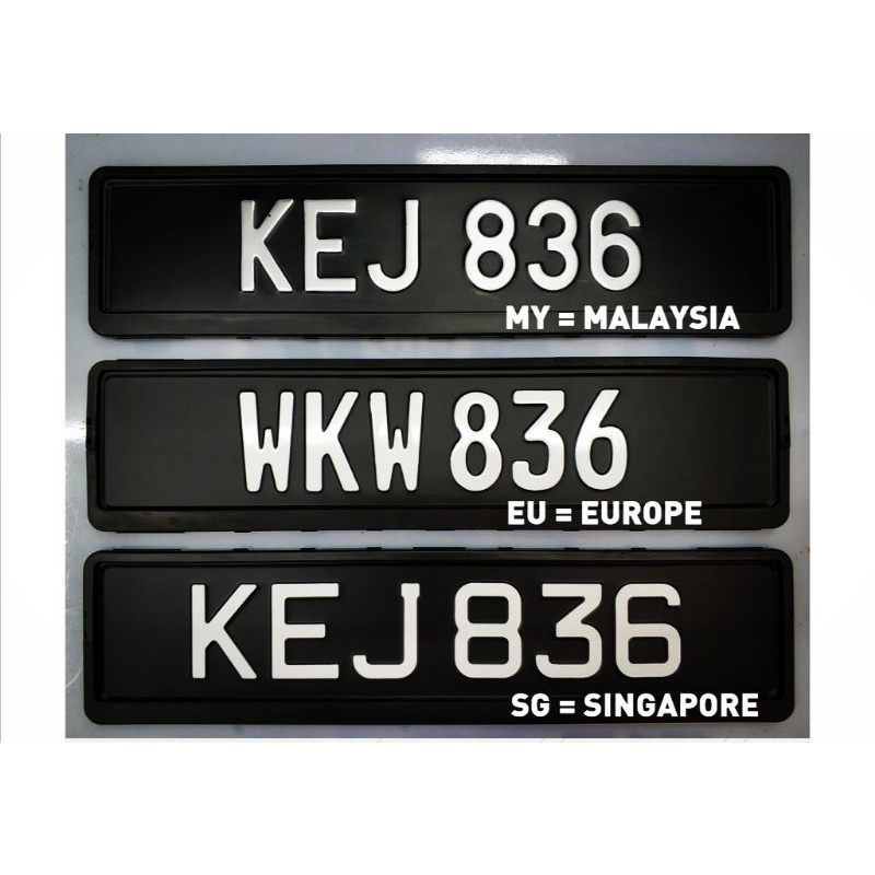 PLATE KETUK KERETA WARNA ALUMINUM Plate Ketuk Plate Ketuk Kereta Plate ...