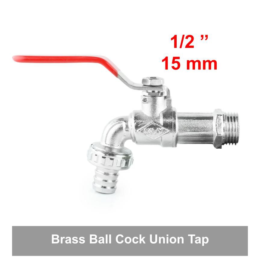 Brass Ball Cock Union Tap Male Thread Copper Brass Fitting Water ...
