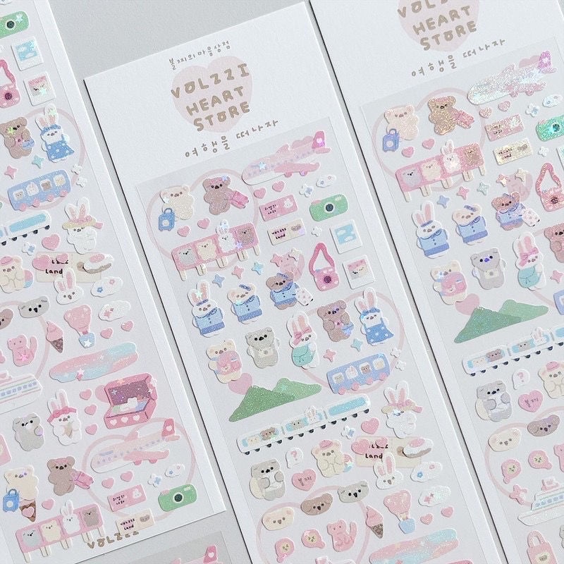 GaLiCiCi Oversized Bear Stickers Series / Cute Hot Silver Rabbit ...