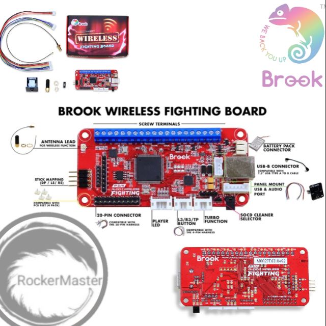 BROOK PS3 | PS4 | SWITCH | PC WIRELESS FIGHTING BOARD Original Imported ...