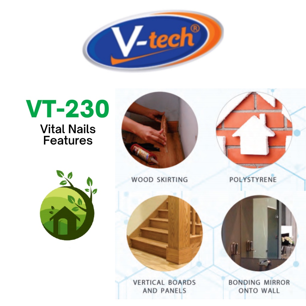 Vtech VT-230 Maxbond Vital Nails High Performance Construction Silicone Sealant xbond vt230 ...