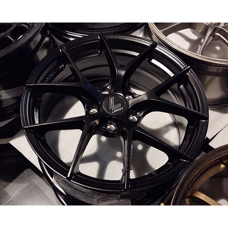 NEW RIM ORIGINAL LENSO JAGER DYNA 15 16 17 4X100 4X114.3 5X112 5X114.3 SATIN BLACK | Shopee Malaysia