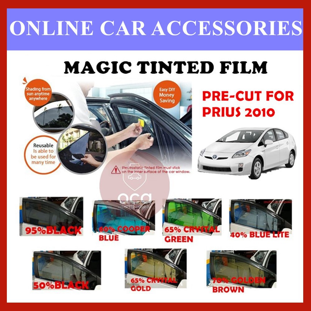 Toyota Prius 10-15 - Pre-Cut Shape Magic Tinted Solar Tinted (4 Windows ...