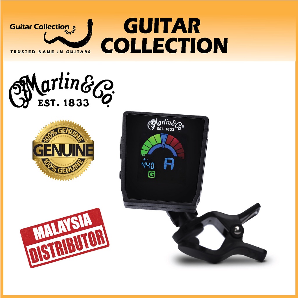 Martin 18A0126 Clip-On Headstock Chromatic Tuner (Guitar / Bass ...