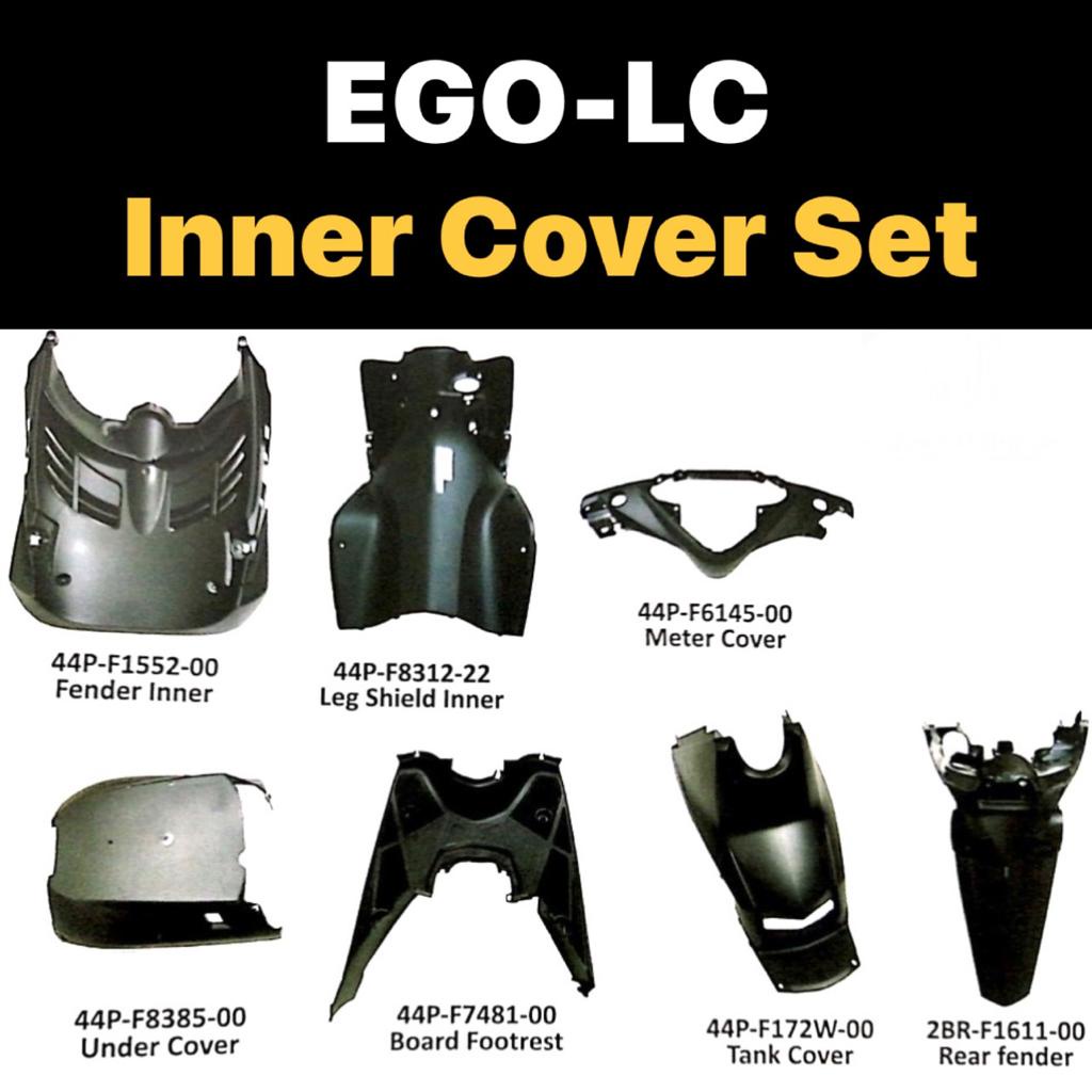 EGO LC EGOLC FI EGO LC FI Cover Inner Set KAVER HITAM CAVER Coverset cover meter centre rear ...