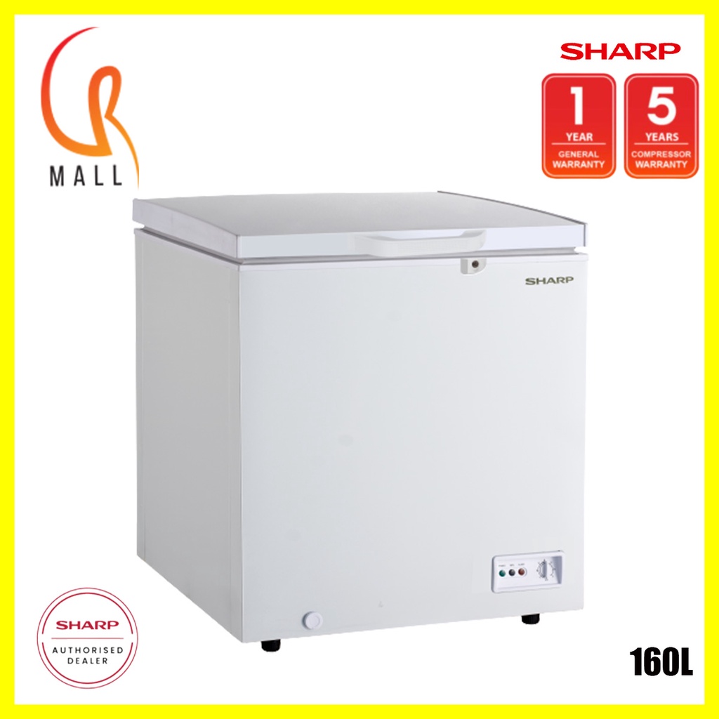SHARP 160L SJC168 EXPRESS FREEZING LED LIGHTHING DUAL SWITCH SETTING ...