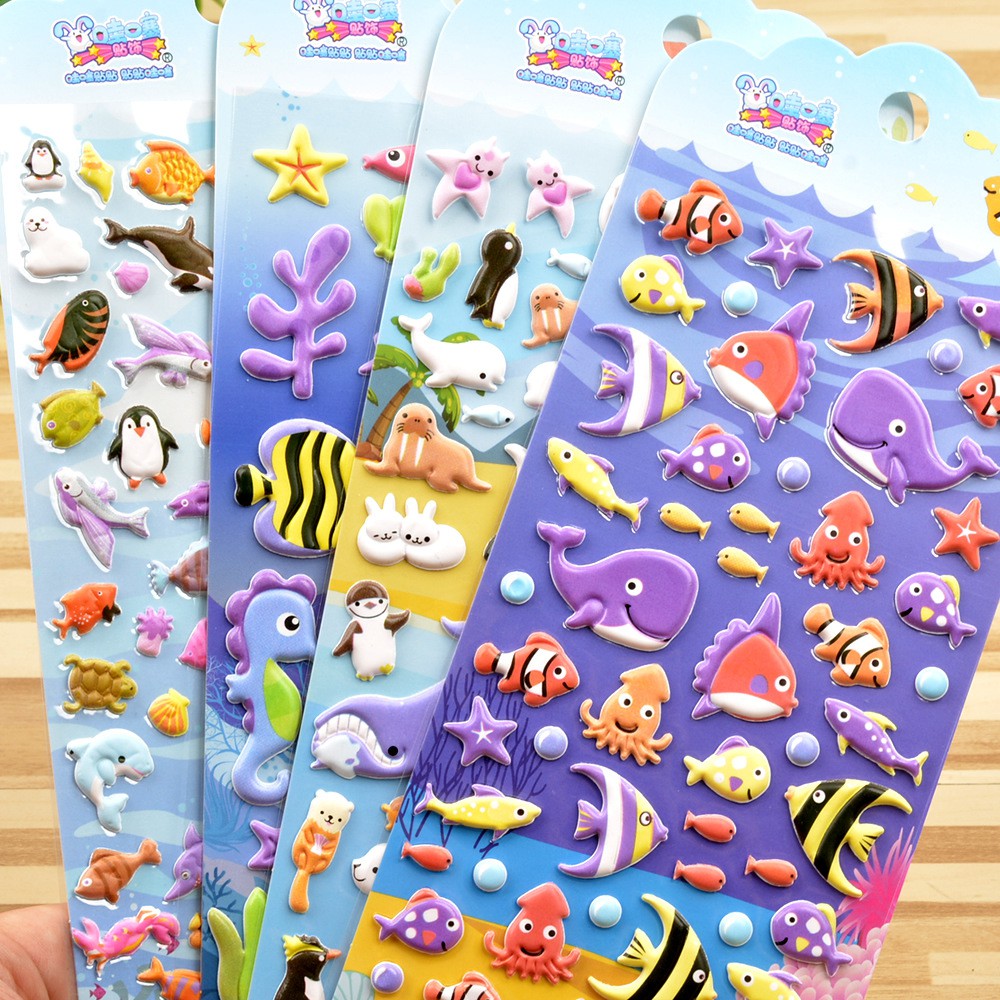 3pcs - 3D Puffy Bubble Stickers, Kids stickers | Shopee Malaysia