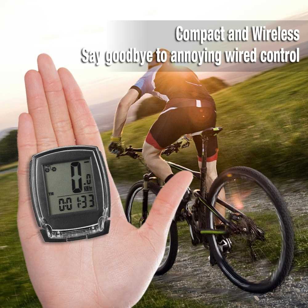 Wireless Bike Computer Speedometer Digital Bicycle Odometer Stopwatch ...
