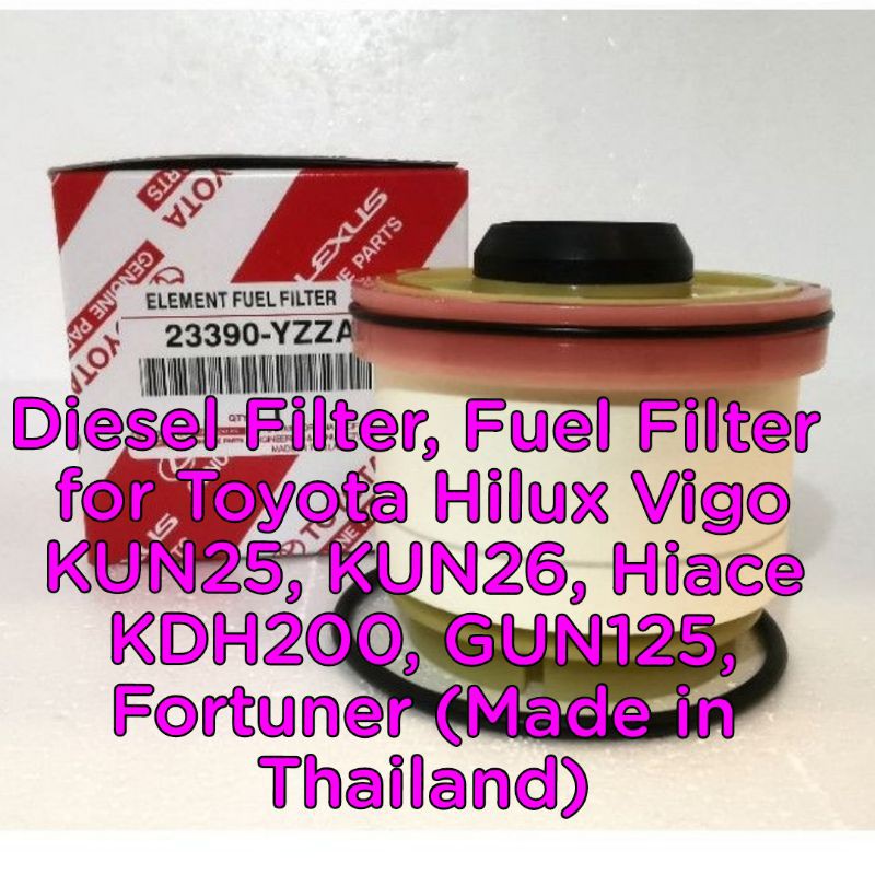 Diesel Filter, Fuel Filter for Toyota Hilux Vigo KUN25, KUN26, Hiace ...
