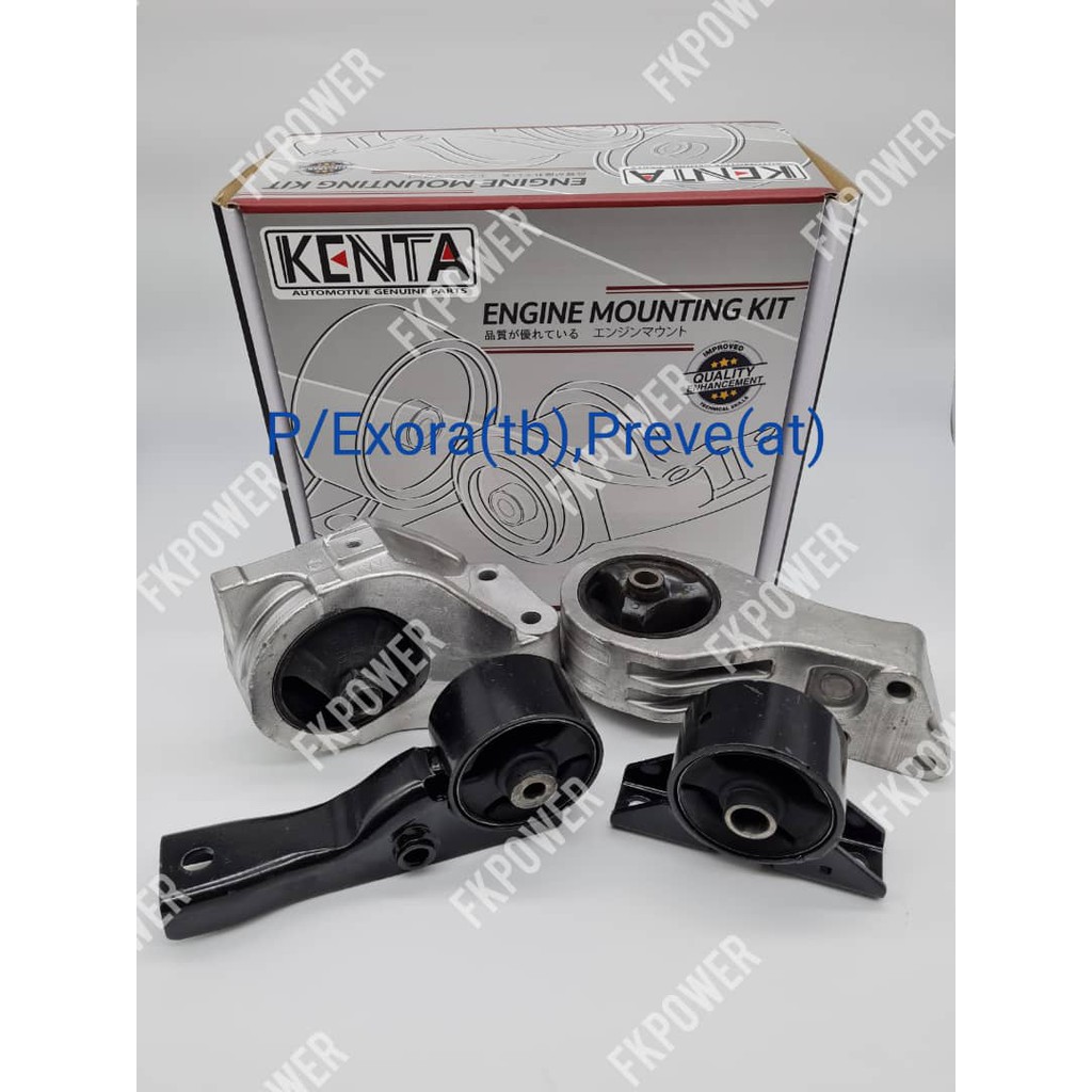 PROTON EXORA(TB),PREVE AUTO -4 BIJI PERKOTAK ENGINE MOUNTING KIT SET ...