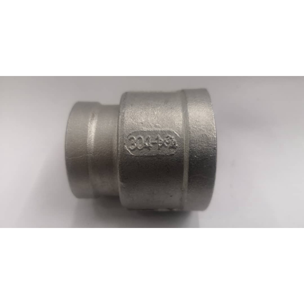 Stainless Steel SUS304 Reducing Socket Pipe Fitting 1 X 3/4 inch (25mm ...