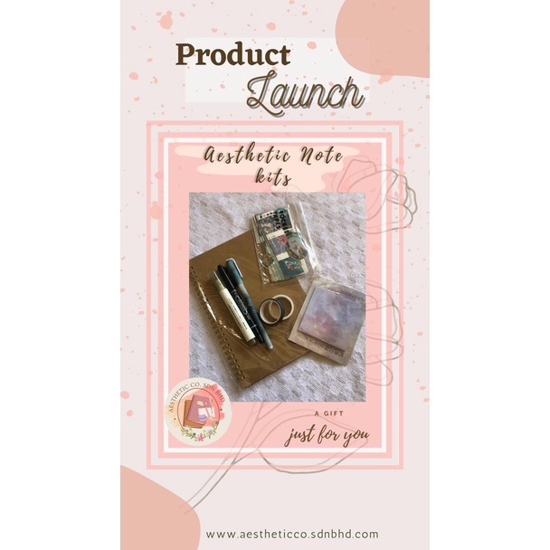 Aesthetic note kits/set buku nota | Shopee Malaysia