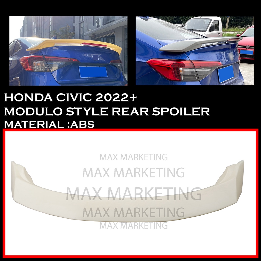 HONDA CIVIC 2022 11TH GEN FE MDL STYLE REAR SPOILER TAIL TRUNK BOOT LIP ...