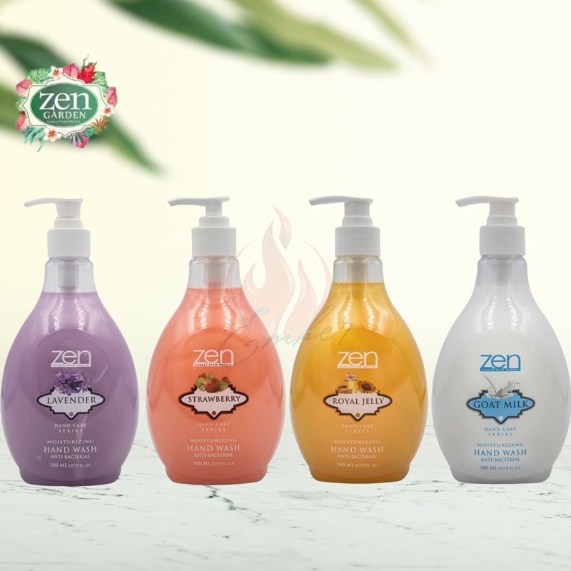 Zen Garden Anti-bacterial Hand Wash 500ml - Lavender/Strawberry/Royal ...