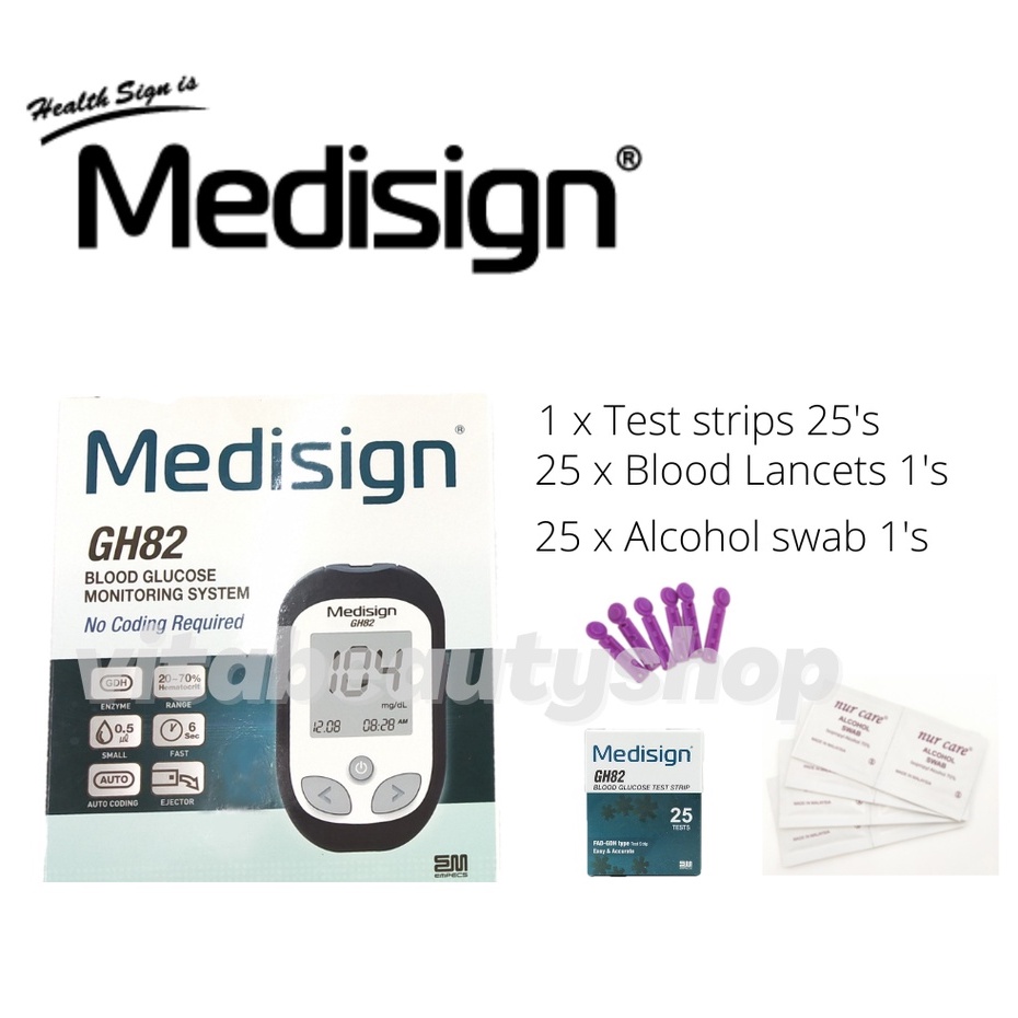 Medisign Blood Glucose Meter Set [GH82] | Shopee Malaysia