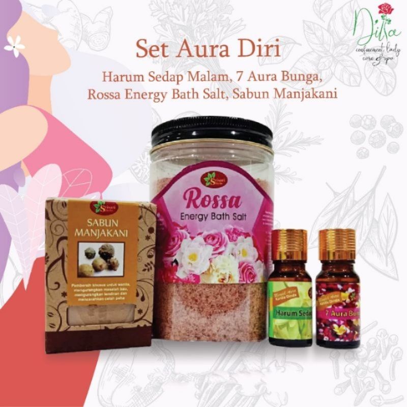 Set Perfume Minyak Wangi Bunga Mandian Beauty Aromatherapy ( PAKEJ ...