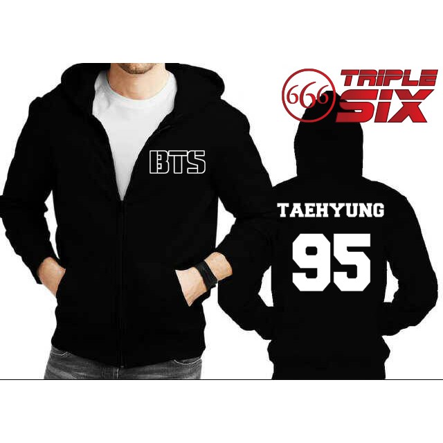 Triplesix - BTS Bangtan Boys Army Zipper Hoodie Jacket - TAEHYUNG ...