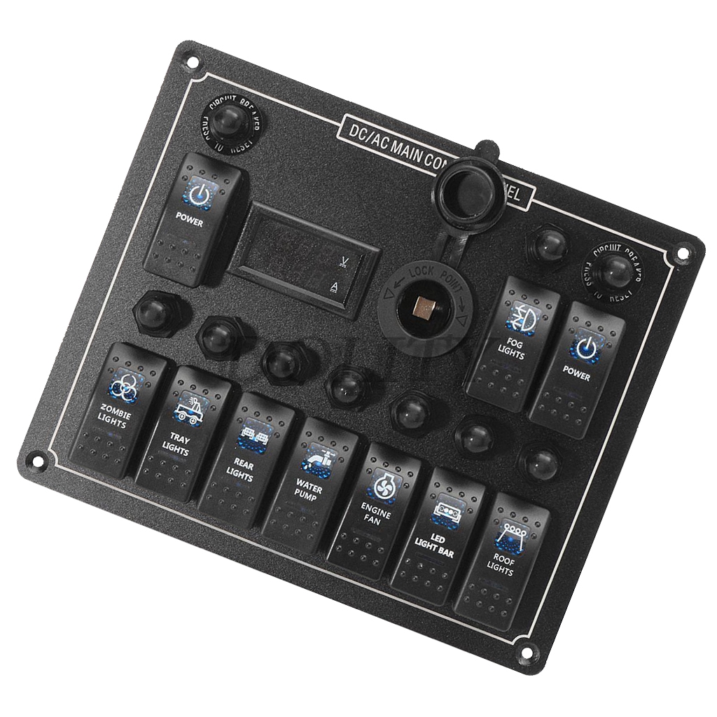 10 Gang Switch Panel Digital Meter | Shopee Malaysia