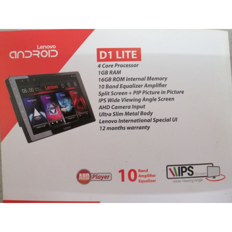 lenovo D1 lite 4core processor Android player 1GB ram +16GB memory ...