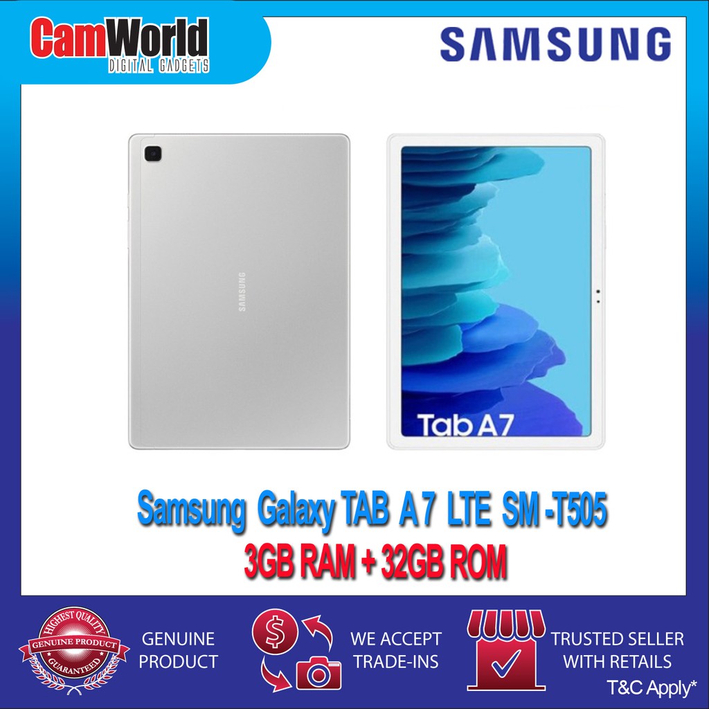 Samsung Galaxy Tab A7 LTE + Wifi ( SM-T505 ) ) | Shopee Malaysia