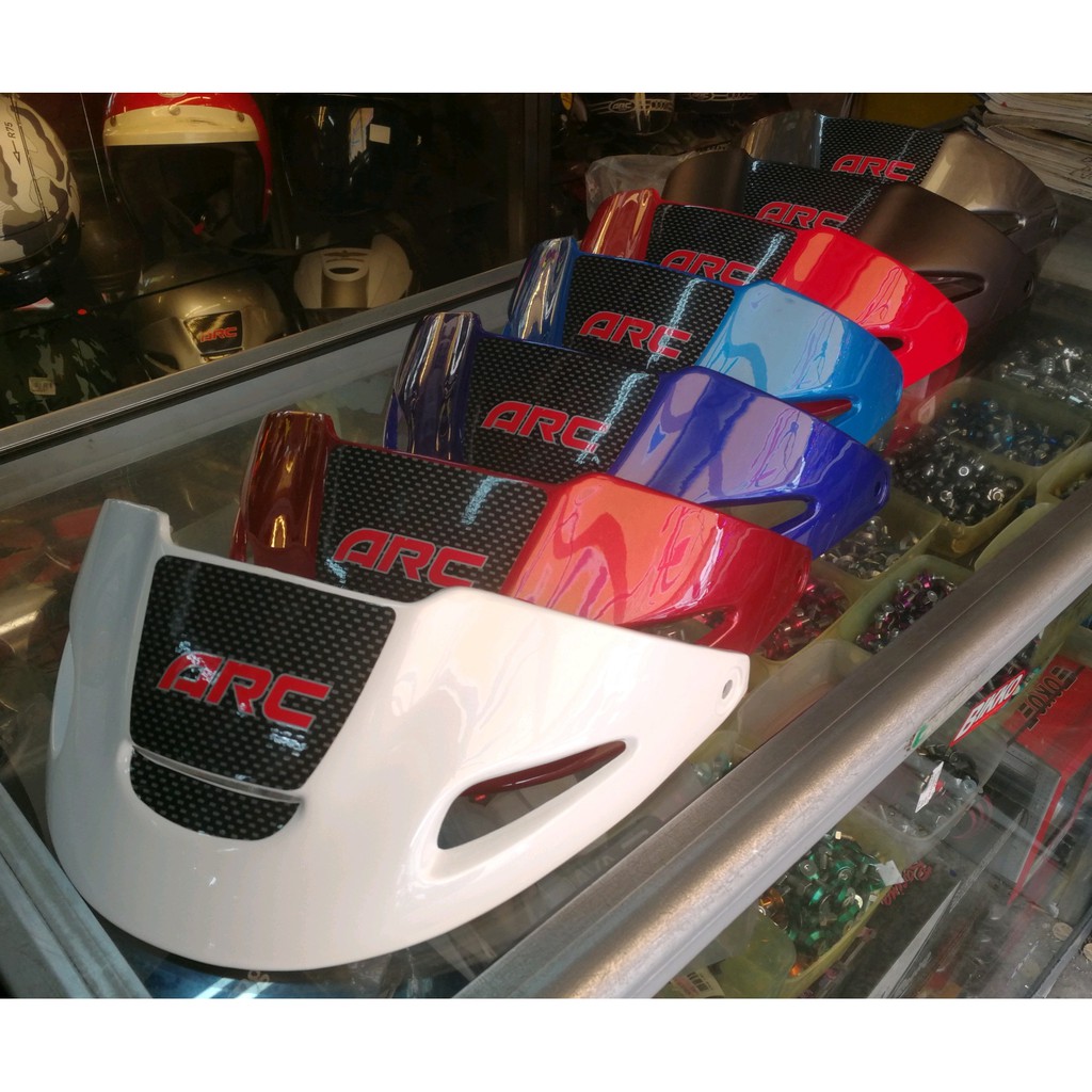 ARC AF6 2/3 HELMET CAP (MULTI COLOUR)-with 2pcs screw | Shopee Malaysia