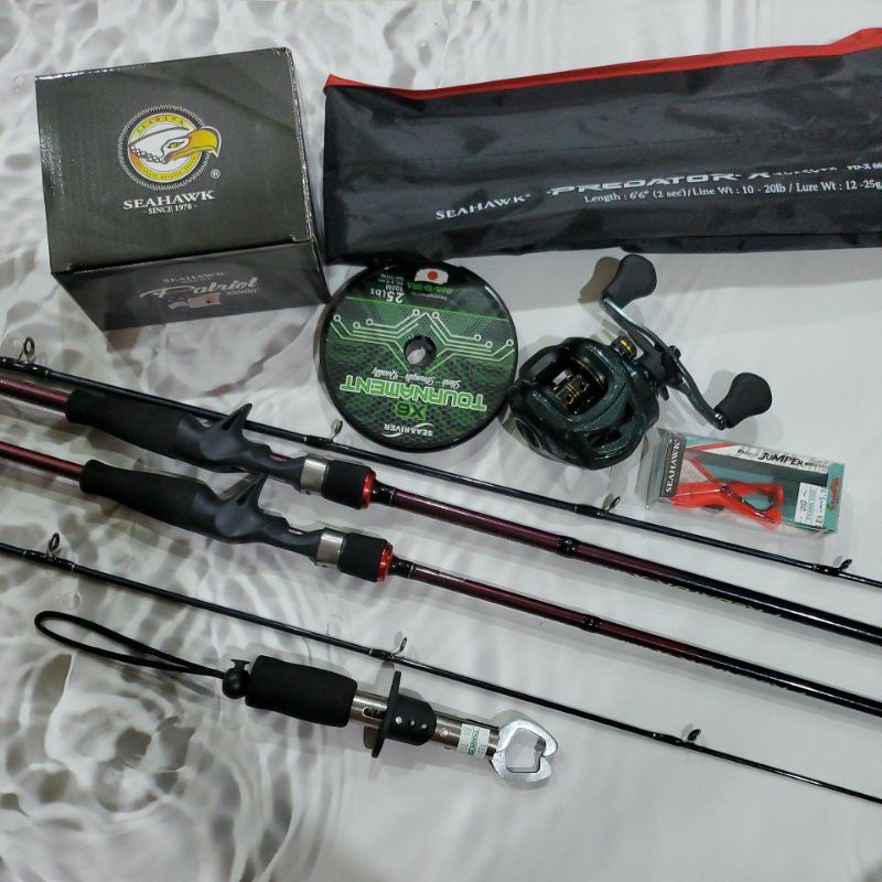 Seahawk Patriot PT-100HSL & Predator X Casting reel & (Combo set ...
