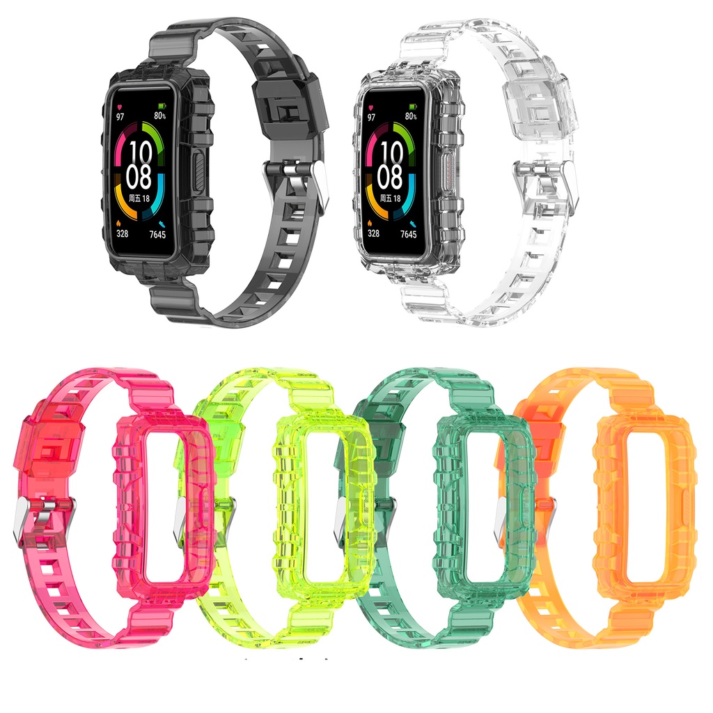 Transparent Silicone Band Strap for Huawei band 6 7 Honor Band 6 pro ...