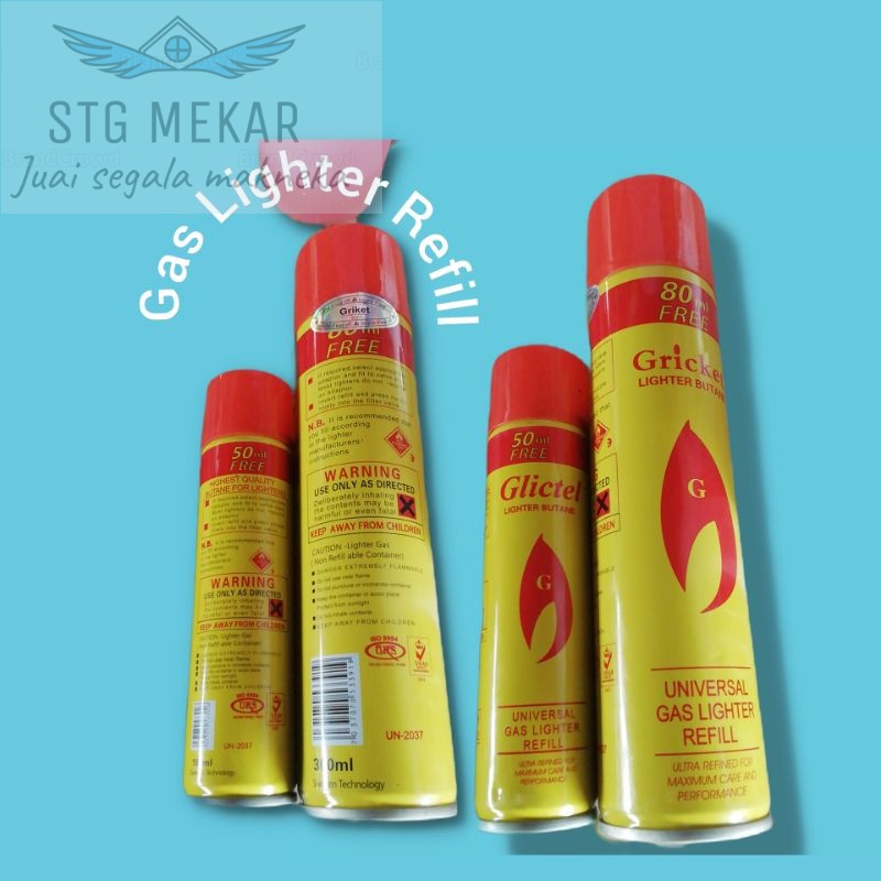 UNIVERSAL GAS LIGHTER REFILL LIGHTER BUTANE GAS UNTUK PEMETIK API ...