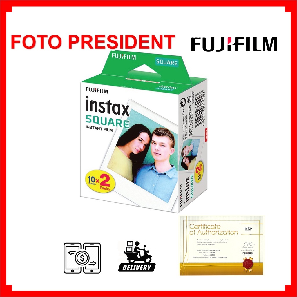 FUJI INSTAX SQUARE FILM - EXPIRED 2025 - FOR INSTAX SHARE SP3/SQ1/SQ6/SQ10/SQ20 | Shopee Malaysia