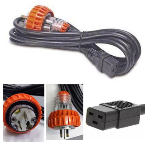 Genuine APC Server PDU Power Cord cable C19 15A Australia Plug IEC 320 ...