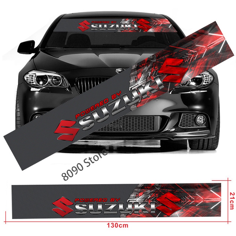 130*21cm Carbon Fiber Car Front Windshield Sticker Auto Rear Window ...
