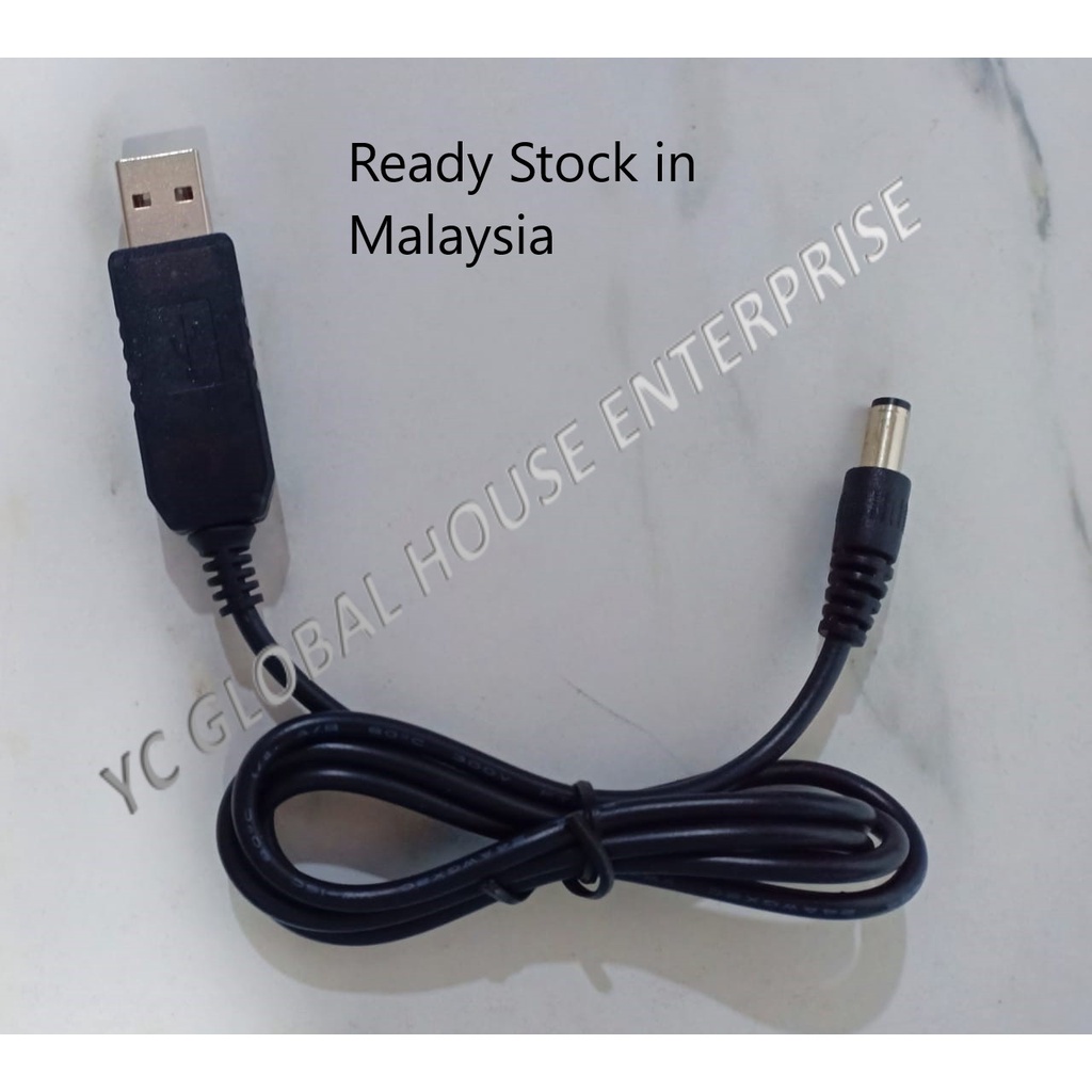 USB Power Boost / Step Up Cable Module (5VDC to 12VDC , 2.1 mm * 5.5mm ...