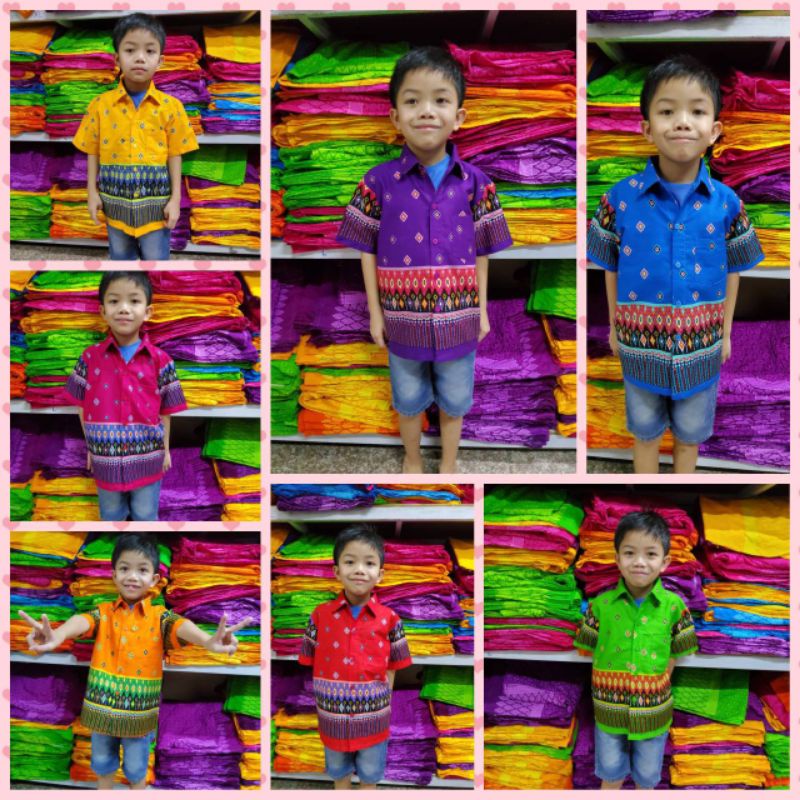 Asean Shirt Thailand Square Pattern Children | Shopee Malaysia