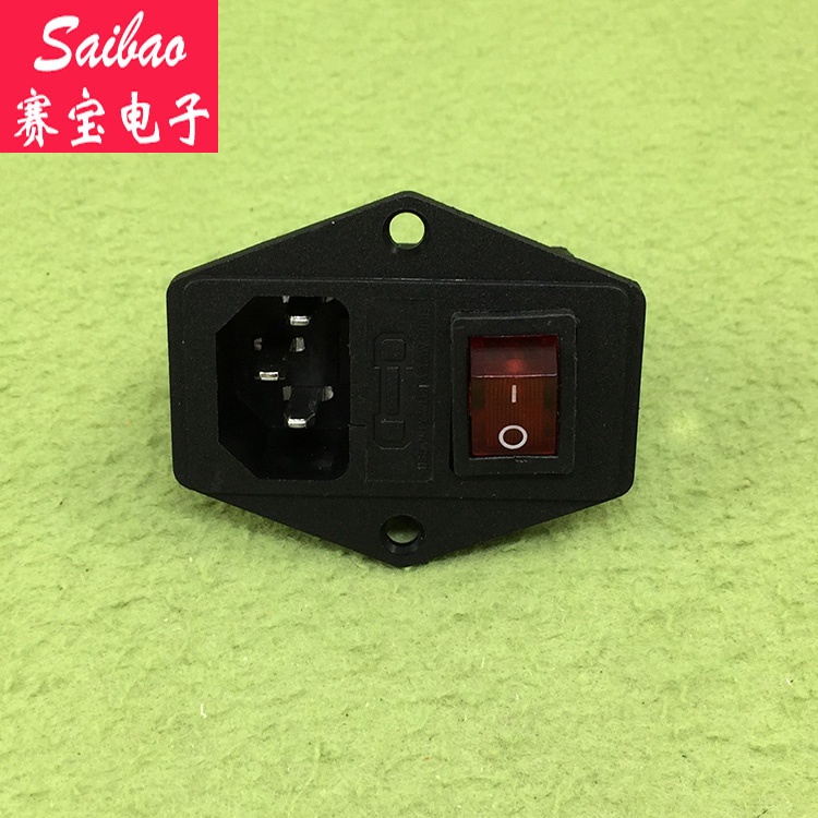 AC-19 Power Socket Pinzi with Fuse Holder with Light Strip Four-legged ...