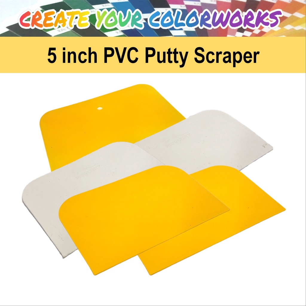 4" 5" PVC Scraper spreader, Vehicles Car Putty Filler plastic Knife ...