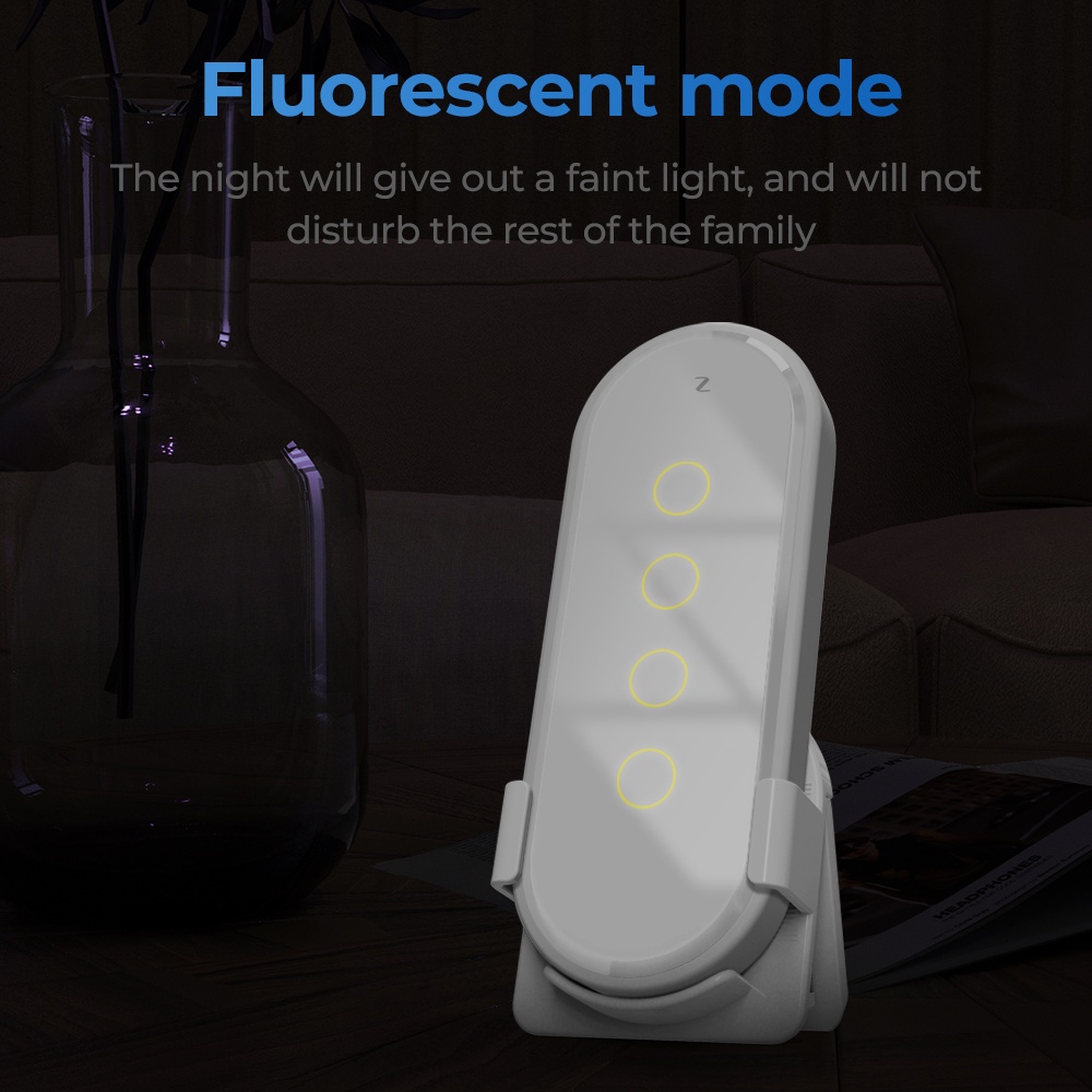 SMATRUL Tuya ZigBee Wireless Smart Home Scene Switch Light 4 Gang 12 Scene Touch Light Switch ...