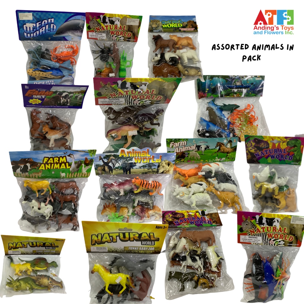 Animal Toys in Pack Sea Animals Farm Wild Animals Dinosaur Insects ...
