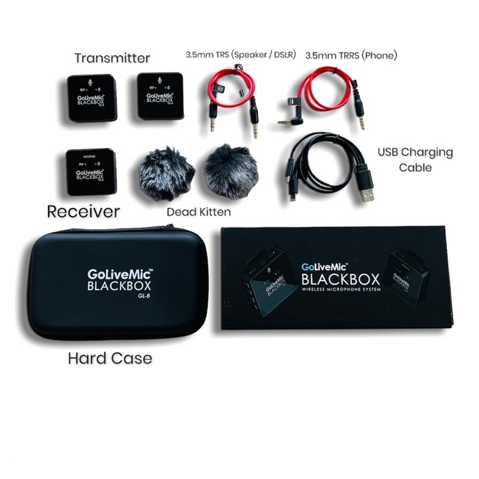 GoliveMic Blackbox GL-B Wireless Microphone Video Recording Live Stream ...