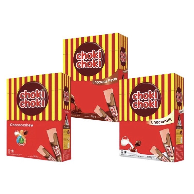 CHOKI CHOKI CHOCOLATE PASTE / CHOCOCHASEW / CHOCOMILK (12 X 5 X 10G ...