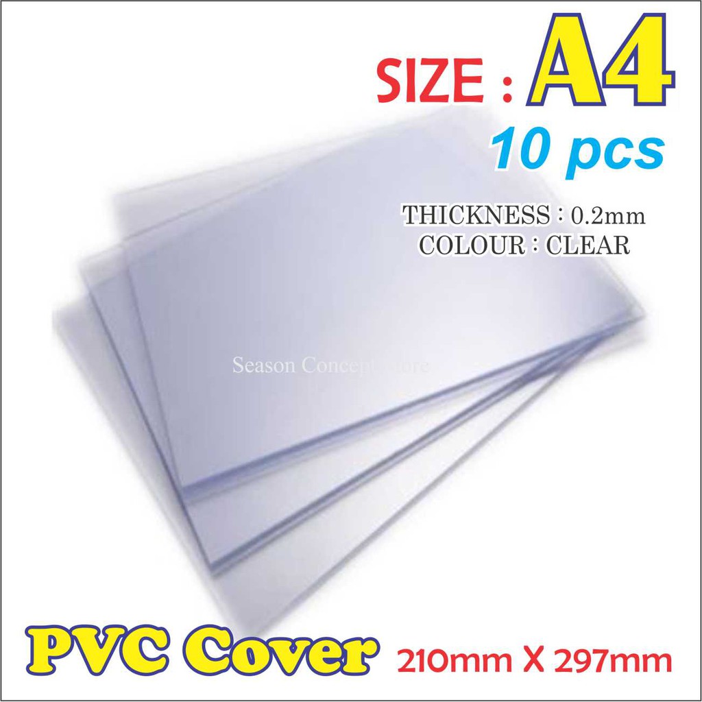 A4 PVC Rigid Sheet / Plastic Cover / Binding Cover / Presentation ...