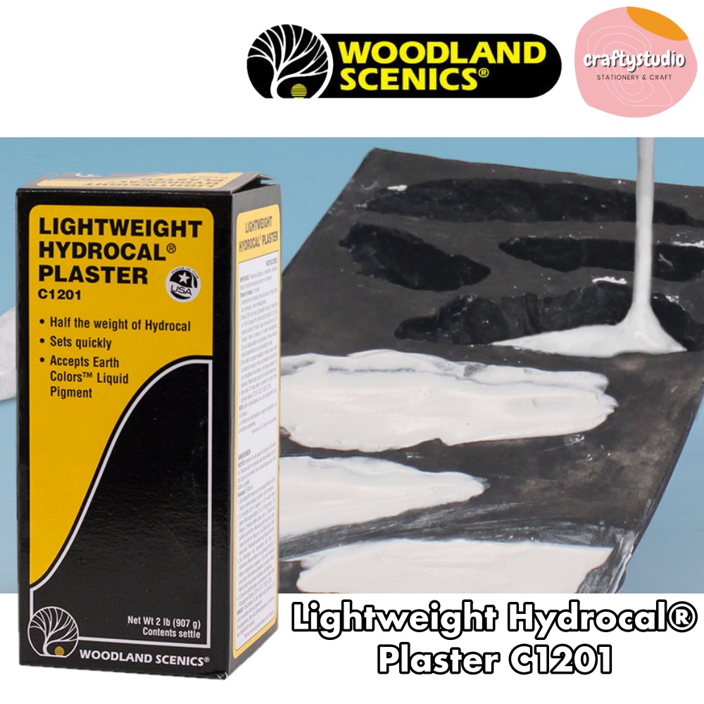 Woodland Scenics Lightweight Hydrocal® Plaster C1201, Mold Liquid ...