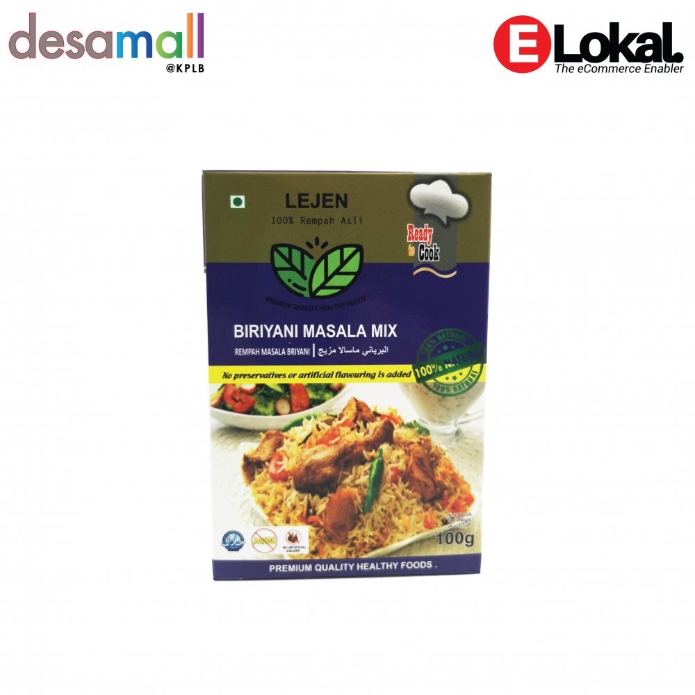 LEJEN Rempah Briyani (100g) | Shopee Malaysia